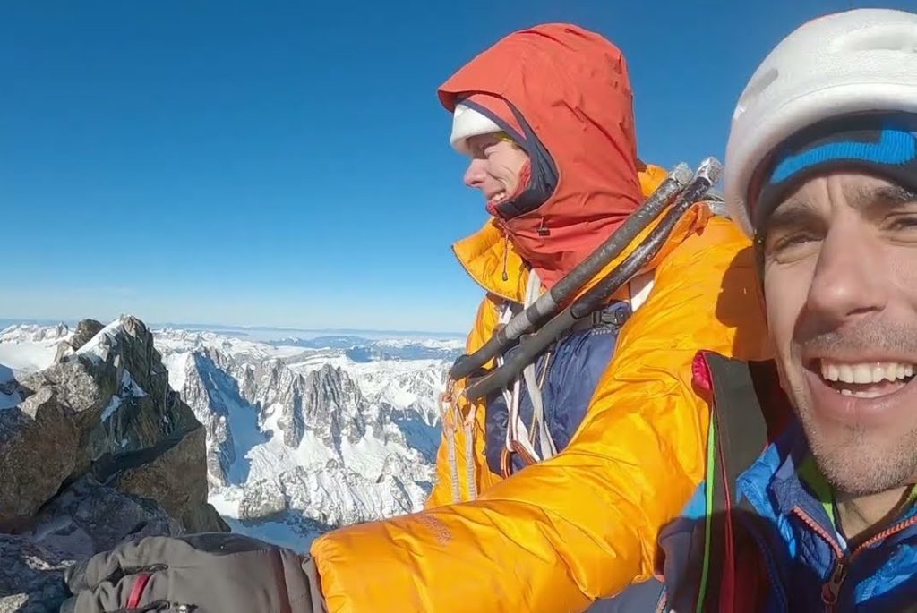Watch Christophe Dumarest and Tom Livingstone climb Grandes Jorasses ...